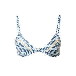 watercult Bikinitop 'Nautic Call' Damen Gr&ouml;&szlig;e 70 creme / navy / gelb