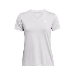 Under Armour Funktionsshirt 'Twist' Damen Gr&ouml;&szlig;e XL hellgrau / wei&szlig;
