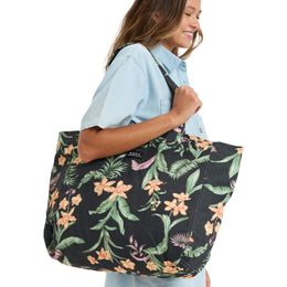 Strandtasche Roxy "Anti Bad Vibes", Damen, schwarz, Baumwolle, Taschen