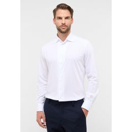 Langarmhemd Eterna "COMFORT FIT", Herren, Gr. 47, Normalgrößen, weiß, 58% Baumwolle, 42% Polyester, normal, Manschette, Hemden, NON IRON (bügelfrei)