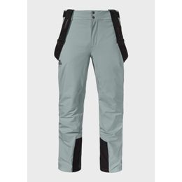 Schöffel Latzhose SCHÖFFEL "Ski Pants Style Pine MNS", Herren, Gr. 54, Normalgrößen, 9405, grau, Oberstoff: Aussenseite: 100% Polyester; (Membran: Polyurethan); Futter Rumpf oben: 88% Polyester, 12% Elasthan; Futter Rumpf unten: 100% Polyester; Wattierung: 100% Polyester, Hosen
