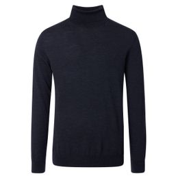 Rollkragenpullover Venti "Venti Rollkragenpullover uni", Herren, Gr. XXL, blau (dunkelblau), 100% Wolle, Pullover Rollkragenpullover