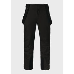Schöffel Latzhose SCHÖFFEL "Ski Pants Style Pine MNS", Herren, Gr. 50, Normalgrößen, 9990, schwarz, Oberstoff: Aussenseite: 100% Polyester; (Membran: Polyurethan); Futter Rumpf oben: 88% Polyester, 12% Elasthan; Futter Rumpf unten: 100% Polyester; Wattierung: 100% Polyester, Hosen