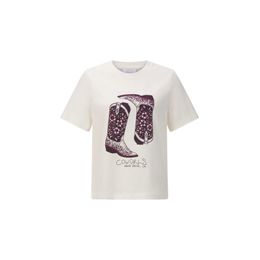 Rich & Royal Rich & Royal T-Shirt Damen Gr&ouml;&szlig;e L lavendel / wei&szlig;