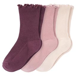 Topomini 3 Paar Baby Socken mit Wellenb&uuml;ndchen
