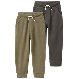 Topomini 2 Baby Jogginghosen aus Waffel-Piqu&eacute;