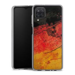 DeinDesign Galaxy A12 Handy Silikon Hülle Case transparent Handyhülle Flag Flags Germany Silikon Case