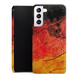 DeinDesign Galaxy S21 FE 5G Handy Premium Case Smartphone Handyhülle Schutzhülle matt Flag Flags Germany Premium Case