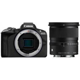 Canon EOS R50 schwarz + Sigma 12mm f1,4 DC (C)