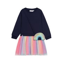 Danamade Kleid mit Tasche Mädchen Größe 104 marine / pastellgelb / lavendel / rosa