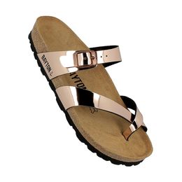 BAYTON Zehentrenner "Diane" in Ros&eacute;gold - 65% | Gr&ouml;&szlig;e 41 | Damen-sandalen