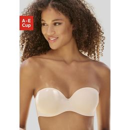 Lascana Multiway-BH beige Gr. 90C. Mit Seitlichen St&auml;bchen