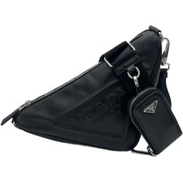 Prada Crossbody Bags - Prada Triangle - Black - Gr. unisize - in Schwarz - f&uuml;r Damen