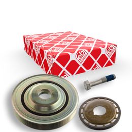 febi bilstein Riemenscheibe, Kurbelwelle 153mm f&uuml;r PEUGEOT FORD USA FIAT CITRO&Euml;N LANCIA VOLVO DS 30725177S2 515.V9S2 9M5Q6B319AB 106476