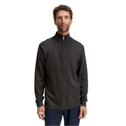 Tom Tailor Strickjacke BASIC KNIT JACKET in Schwarz | Gr.: XXL