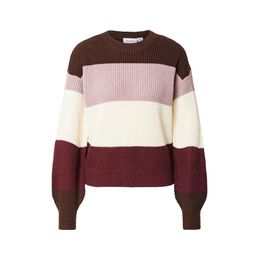 Vila Pullover 'VISEJA' Damen Gr&ouml;&szlig;e L creme / braun / mauve / weinrot