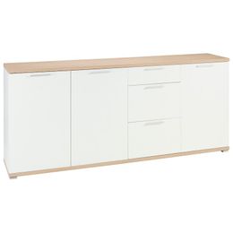 Germania Sideboard »Top« Breite 192 cm weiß-eichefarben 3 Türen