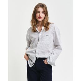 Gant Langarmhemd »REG POPLIN STRIPE« WHITE M - N-Gr N-Gr M Gestreiftes Hemd von Gant