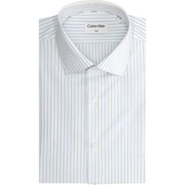 Calvin Klein Langarmhemd »THERMO TECH STRIPE FITTED SHIRT« Vista Blue 38 - N-Gr N-Gr 38 Hemd von Calvin Klein Menswear