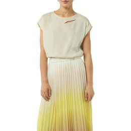 comma, COMMA T-Shirt mit Ausschnitt an der Front ecru 46 46 Satin-Shirt von COMMA