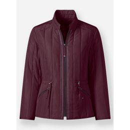 WITT Damen Steppjacke mit L&auml;ngssteppung, burgund, Gr&ouml;&szlig;e 36