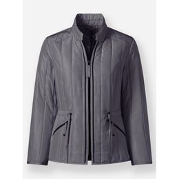 WITT Damen Steppjacke mit L&auml;ngssteppung, anthrazit, Gr&ouml;&szlig;e 40