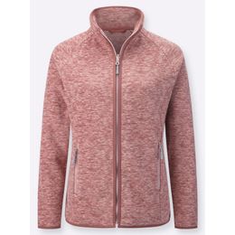 WITT Damen Fleecejacke mit Antipilling-Ausr&uuml;stung, hortensie-rosenholz-bedruckt, Gr&ouml;&szlig;e 52