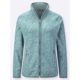 WITT Damen Fleecejacke mit Antipilling-Ausr&uuml;stung, mint-jade-bedruckt, Gr&ouml;&szlig;e 40
