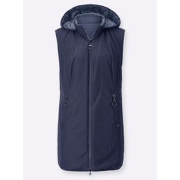 WITT Damen Longjacke mit Wendefunktion, rauchblau, Gr&ouml;&szlig;e 52