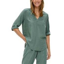 s.Oliver Klassische Bluse mit 3/4-Arm ocean green 46 46 Leinenbluse von s.Oliver