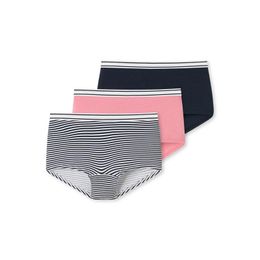 Schiesser Panty &raquo;95/5&laquo; 3er-Pack, mit softem Bundgummi schwarz/rosa gestreift 140 140 M&auml;dchen-Shorts von Schiesser