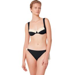 Triumph Balconette-Bikini-Top »Summer Glow W 02 sd« Struktur-Piqué BLACK 44 - Cup B Cup B 44 Balconette-Bikini-Top mit klassischem Ausschnitt