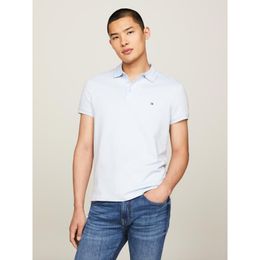 Tommy Hilfiger Poloshirt »PRETWIST MOULINE SLIM FIT POLO« mit melierter Optik Breezy Blue / White L L Poloshirt von Tommy Hilfiger Menswear