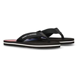 Tommy Hilfiger Zehentrenner, Slides, Sandale mit Zehensteg schwarz 32 32 Zehentrenner von Tommy Hilfiger