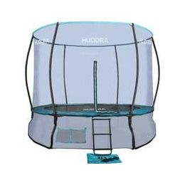 Hudora Fantastic Complete Trampolin 300V, Fitnessger&auml;t t&uuml;rkis