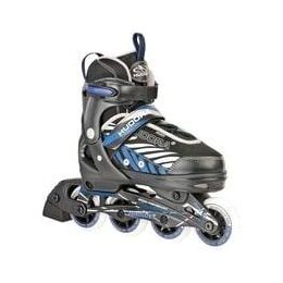 Hudora Kinderinliner Leon Gr. 33-36, Inline-Skates schwarz/blau