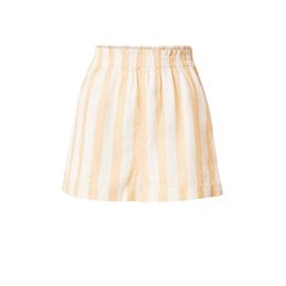 Topshop Shorts Damen Größe 36 hellorange / weiß