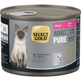 SELECT GOLD Pure Adult Pat&eacute; Pferd 24x200 g