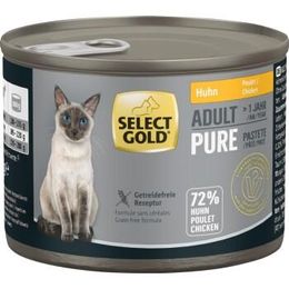 SELECT GOLD Pure Adult Pat&eacute; Huhn 24x200 g