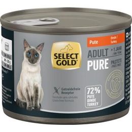 SELECT GOLD Pure Adult Pat&eacute; Pute 24x200 g