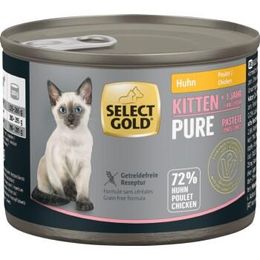 SELECT GOLD Pure Kitten Pat&eacute; 24x200 g
