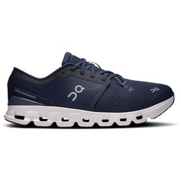 On Cloud X 4 Laufschuhe Herren - blau - Gr. 46 - Polyester