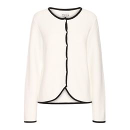 Ichi Strickjacke 'IHBRIAC' Damen Gr&ouml;&szlig;e XS creme / schwarz
