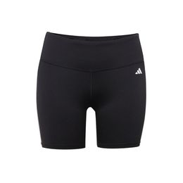 adidas Performance Sportshorts 'Essentials 3-Stripes High-Waisted ' Damen Größe 4XL schwarz / weiß