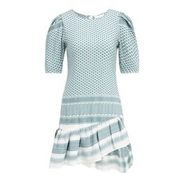 Summery Copenhagen Kleid 'Olivia' Damen Größe 34 rauchblau / weiß Winterkleid