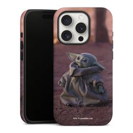 DeinDesign iPhone 15 Pro Handy Panzer Handyh&uuml;lle robuste Outdoor H&uuml;lle Schutzh&uuml;lle matt The Child Star Wars Baby Yoda Tough Case