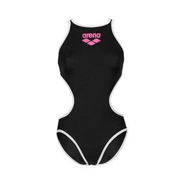 arena Badeanzug 'ONE BIGLOGO' Damen Gr&ouml;&szlig;e XS pink / schwarz / wei&szlig;