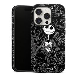 DeinDesign iPhone 15 Pro Handy Panzer Handyh&uuml;lle robuste Outdoor H&uuml;lle Schutzh&uuml;lle matt Disney Nightmare Before Christmas Halloween Tough Case