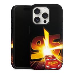 DeinDesign iPhone 15 Pro Handy Panzer Handyh&uuml;lle robuste Outdoor H&uuml;lle Schutzh&uuml;lle matt Official Licensed Product Cars Lightning Mcqueen 95 Tough Case