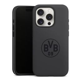 DeinDesign iPhone 15 Pro Handy Panzer Handyh&uuml;lle robuste Outdoor H&uuml;lle Schutzh&uuml;lle matt Bvb Borussia Dortmund Logo Tough Case